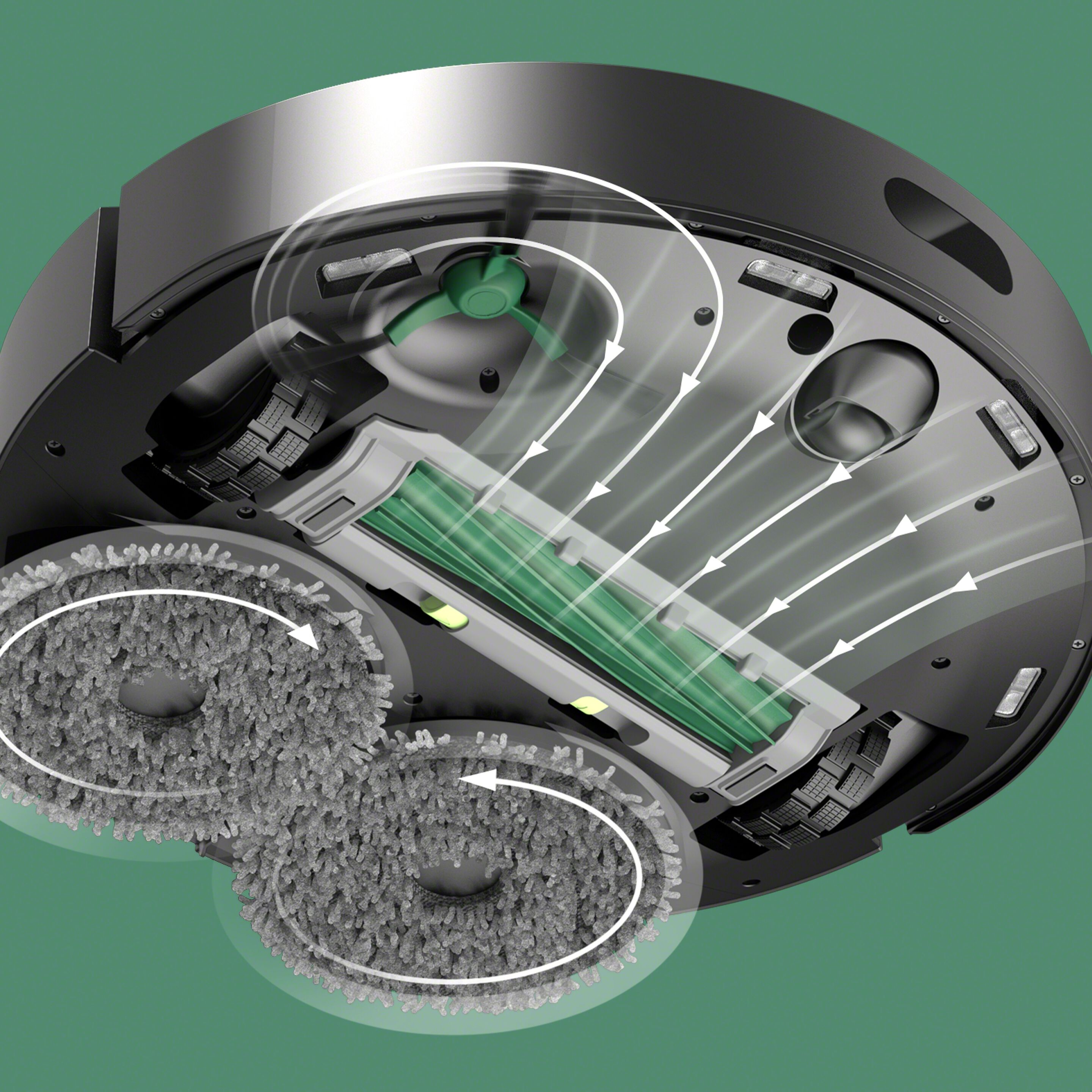 LIDAR-Technologie | Roomba® Plus 405 Combo-Roboter + AutoWash™ Dock